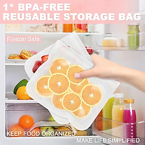 KUBYA Lunch Bag Women, Lunch Box for Women Men Insulated Lunch Bag & 1 Food Storage bag Simple Reusable Lunch Tote Bag for Work, Picnic Beach or Travel (Pink)