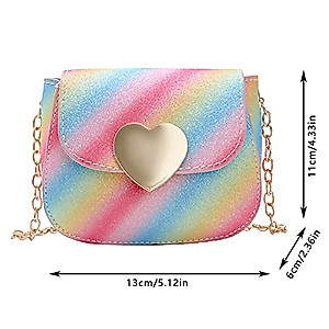 Light Bags for Men Colorful Trend Messenger Bag Baby Dime Bag Cute Love Button Shoulder Bag (Green, One Size)