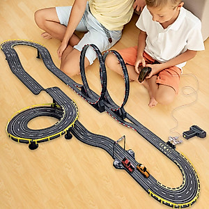 Golden Bright: Metro Chase Road Racing Set, Electric Powered, Includes, Power Intake Track, Lap Counter and Looping Sets, For Ages 8 and up