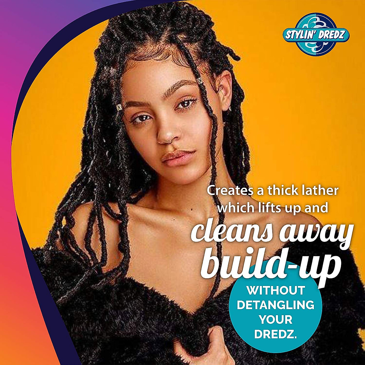 Stylin Dredz Spray Shampoo - Dreadlock Shampoo - Residue Free with Tea Tree Oil - 350 ml Single