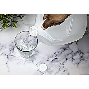 Empty Gallon Milk Jugs With Caps For Milk, Water, Juce, Tea With Caps For Reusing, Storage, 6 Empty Gallons With Caps Plus Six Additional Caps