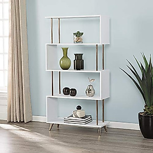 Southern Enterprises Beckerman Bookcase, Gold