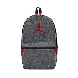 Nike Air Jordan Jumpman Backpack (One Size, Carbon Heather/Gym Red)