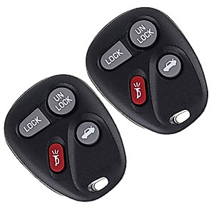 OCPTY 2 X Flip Key Entry Remote Control Key Fob for Chevy for Blazer/for S10/for GMC Sierra 2500/Sonoma/Yukon 1998-2001 for Oldsmobile Bravada 16245100 4 Buttons