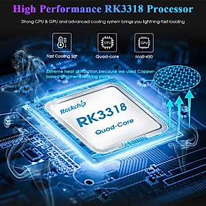 Android TV Box 11.0, [2022 Newest] Antfraer Android TV Box 4GB RAM 32GB ROM with Mini Wireless Backlit Keyboard, RK3318 Quad-Core 64 Bits Dual-WiFi 2.4GHz/5GHz BT 4.2 USB 3.0 3D 4K Android Box