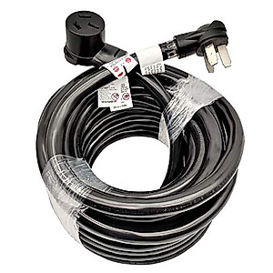 Parkworld 884821 Industrial Range, Stove, Oven 10-50 Extension Cord, 10-50P to 10-50R, 3-Prong, 50 AMP, 250 Volts, 12500 Watts (50FT)