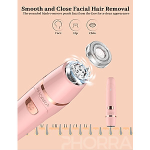 PHORRA Electric Razors for Women, Close Womens Electric Razor with Aloe Bars for Legs Arm Armpit (B)