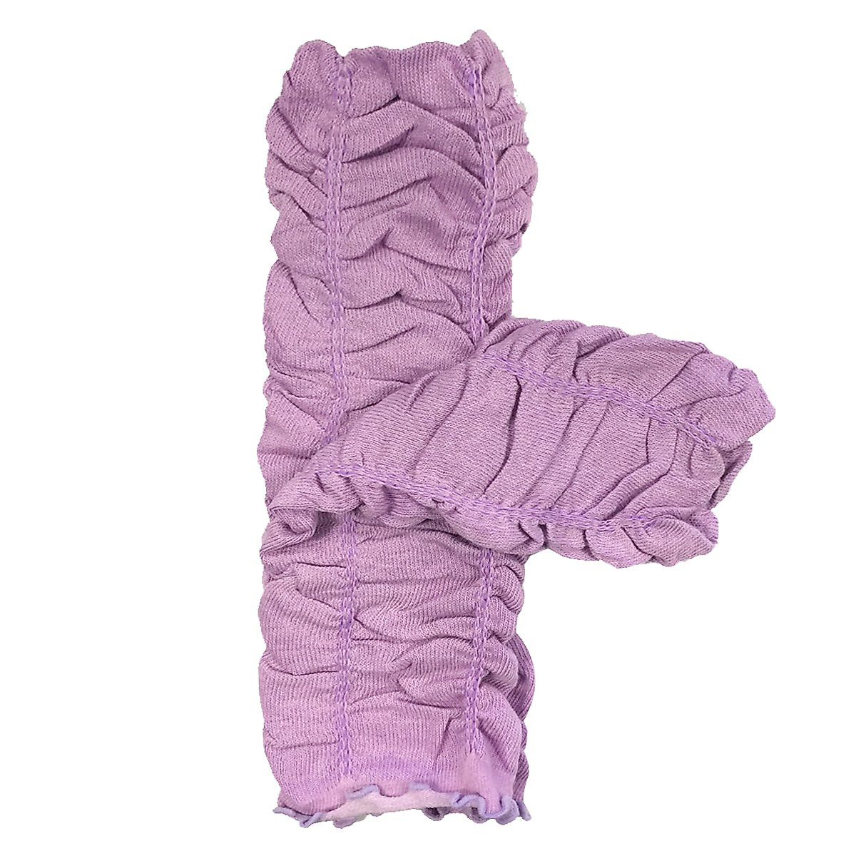 Bowbear Little Girls 3 Pair Gathered Ruffles Leg Warmers, Lilac, Ballet Pink, Sky Blue