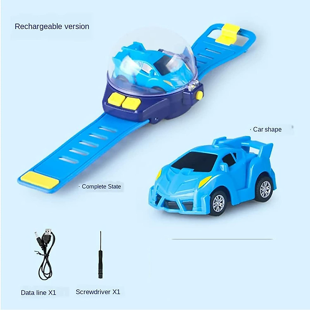 VYOFLA Snow Grass Watch Car, 2023 New RC Race Car Toy, 2.4GHZ Remote Control, Power Battle Watch Toys, 30 Meters Long Distance, USB Charging
