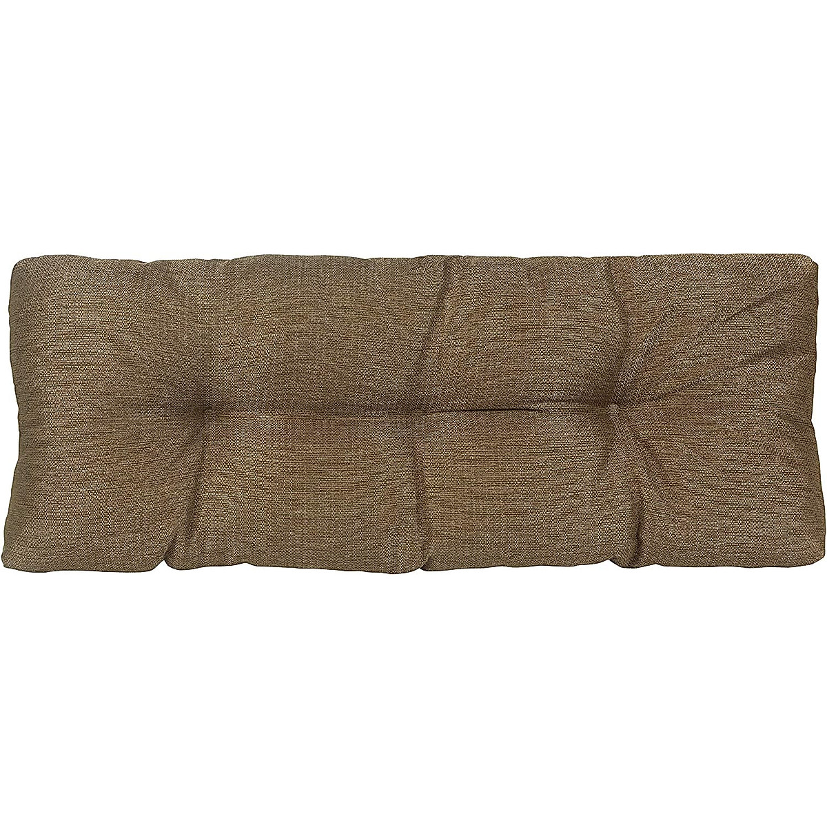 Klear Vu The Gripper Omega Non-Slip Tufted Bench Cushion for Indoor Furniture, Entryway Storage, Bay Window, Corner Nook or Piano Seat, 43 Inches, 06 Gold