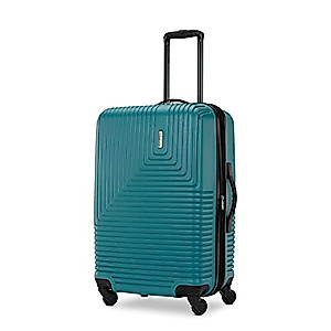 American Tourister Groove Hardside Luggage with Spinner Wheels, Teal, 3-Piece Set (Carry On, Medium, Large)