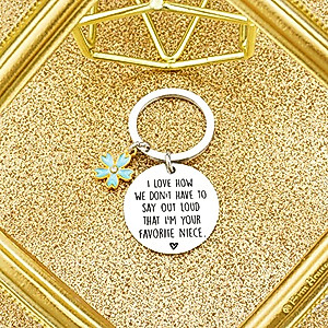 ibiwe Womens Stcoking stuffers Women Stockings Stuffer Adults Teens Teen Boys Girls Christmas Coolest Gifts for Women Aunt Gifts From Niece Aunty Keychain Sweet Birthday Gift for Wedding Thanksgiving