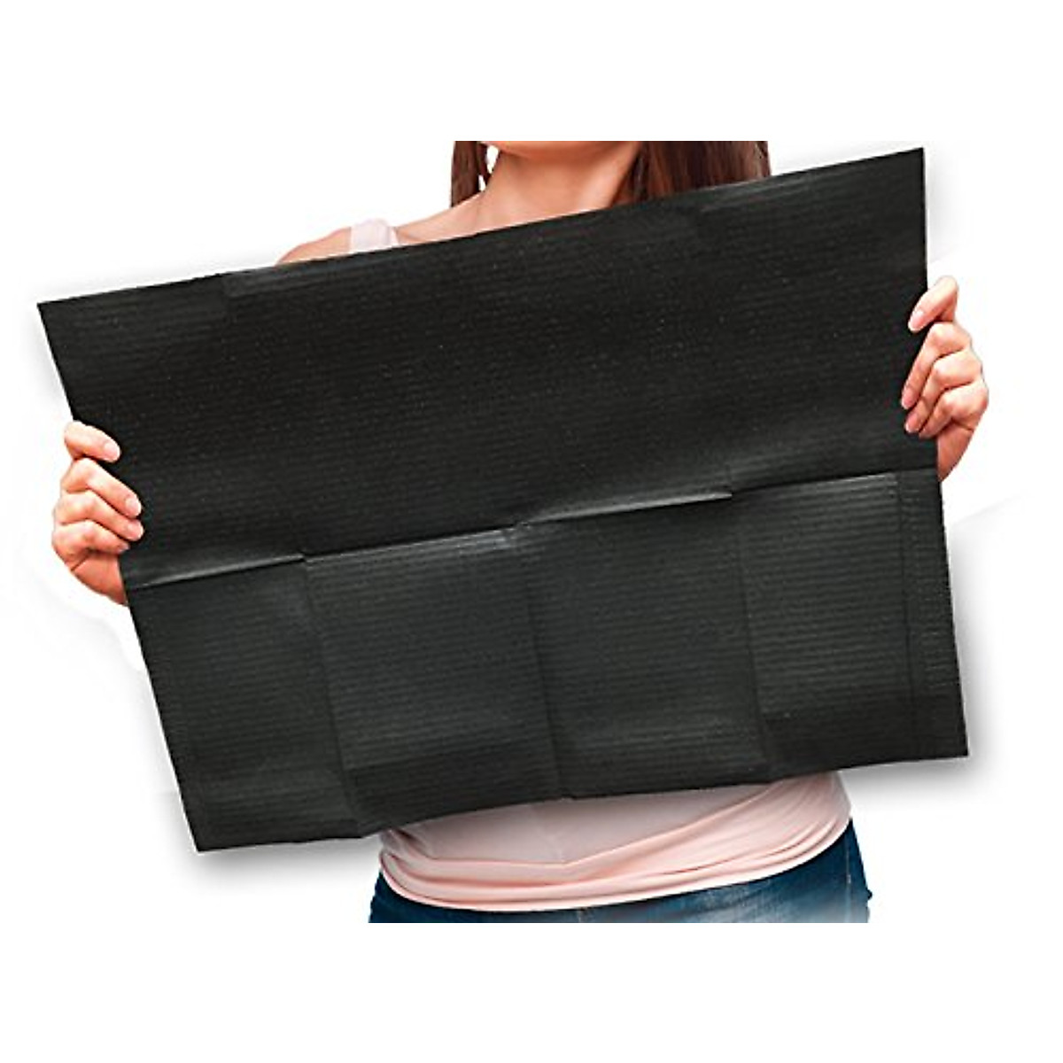 Adenna BIB740BK  Dental Bibs/Lap Cloths, Black (Box of 500) - BIB740BK