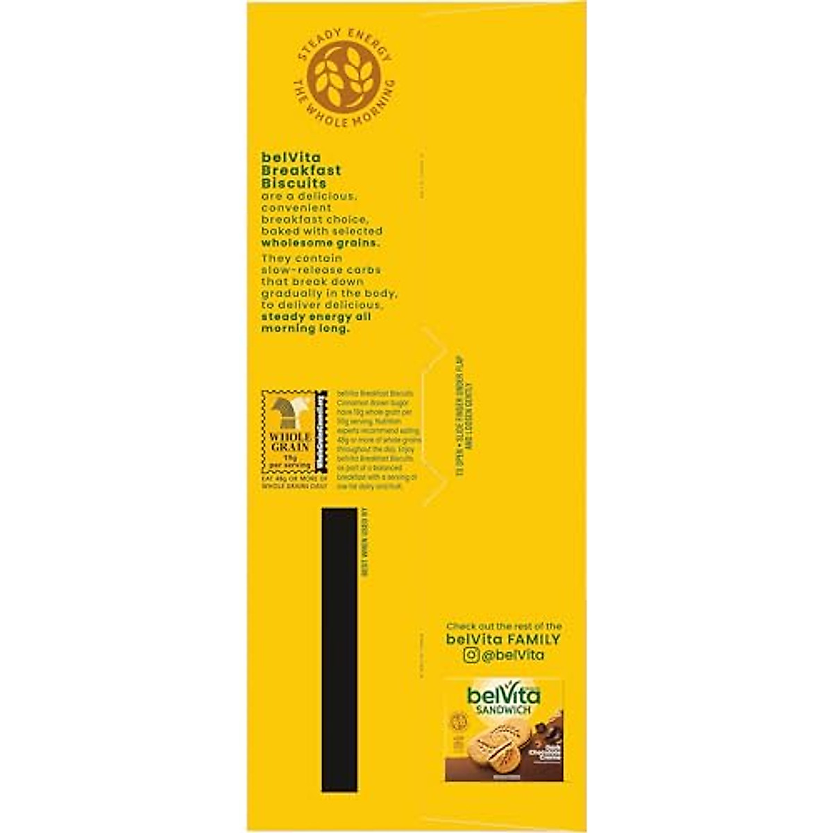 belVita Cinnamon Brown Sugar Breakfast Biscuits, Value Pack, 12 Packs (4 Biscuits Per Pack)