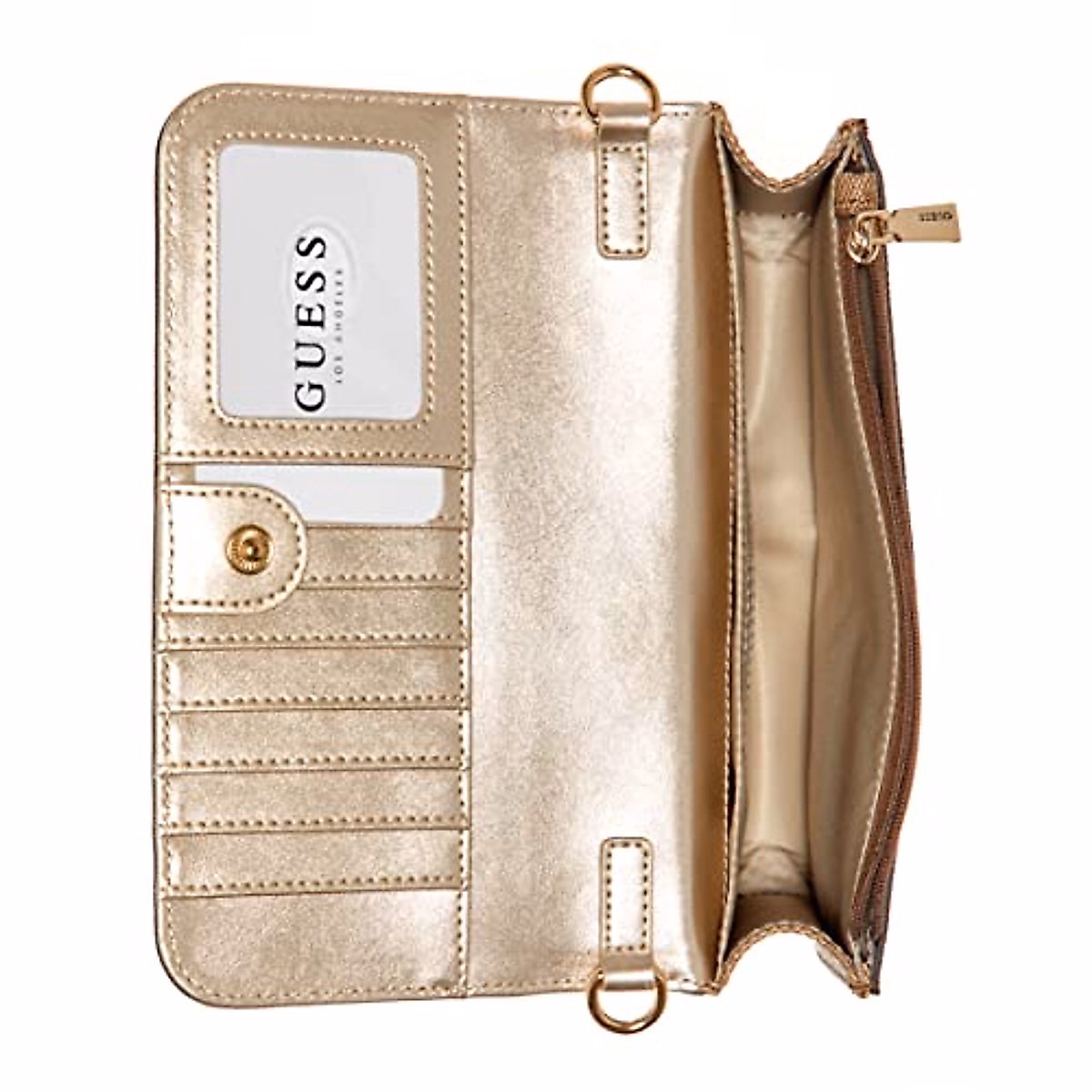GUESS Noelle Crossbody Flap Organizer, Dove Logo