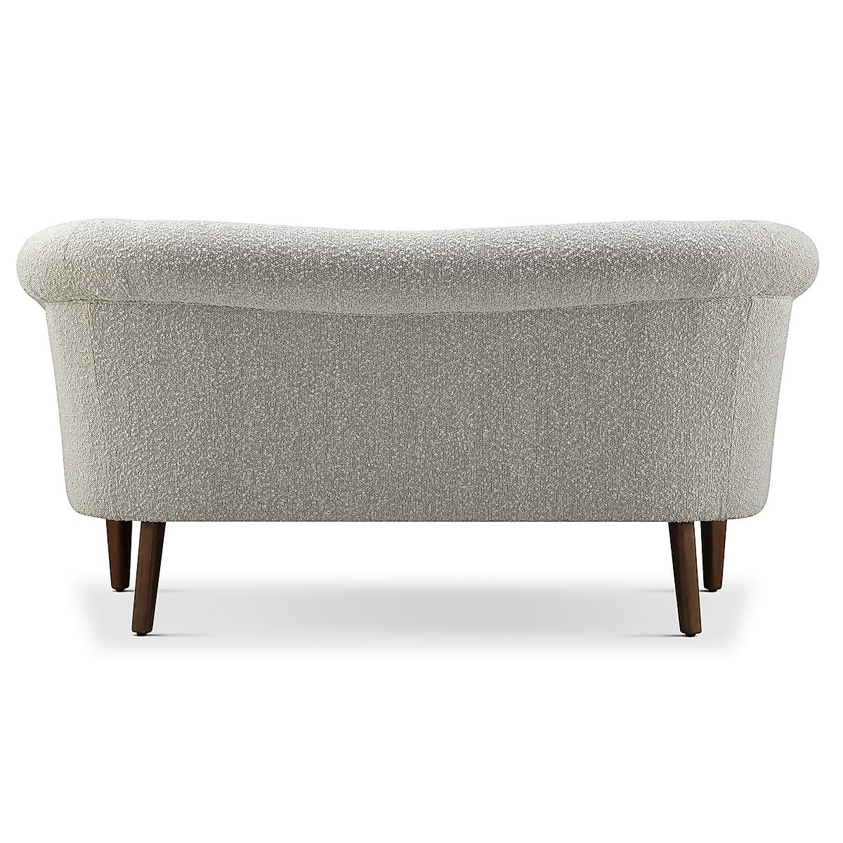 CHERS Tufted Sofa, Vintage Chesterfield Couch with Rolled Arms and Elegant Boucle Upholstery Loveseat for Living Room Furniture, Off-White