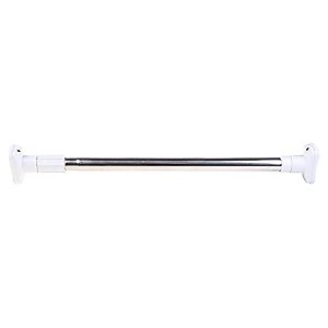 Extendable Telescopic Rods Shower Curtain Poles Clothes Wardrobe Rack Curtain Rods For Windows 66 To 144