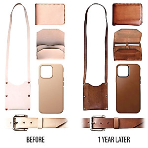 The Leather Guy Leather Sheets for Leather Working and Tooling, Vegetable Tanned Cowhide Leather Pre-Cut 8x10 Inches, Natural Color for Easy Dyeing, 4-5 oz Thickness (0.8 – 4mm)