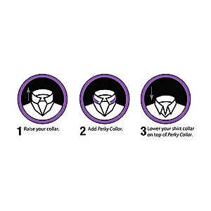 Perky Collar Shirt Collar Support System - Works Great With Collar Stays - For Men And Women Dress Shirts