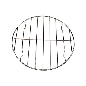 PartyKindom Grill Turkey Rack Food Steamer Round Baking Rack Wire Rack Cooling Rack Stainless Steel Roasting Rack Dish Steam Rack Baking Supplies Meat Net Grilling Rack Pots and Pans Tray