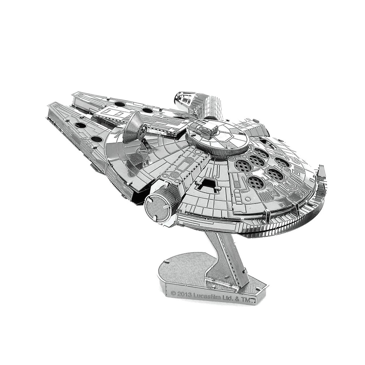 Metal Earth Fascinations Star Wars Millennium Falcon 3D Metal Model Kit Bundle with Tweezers