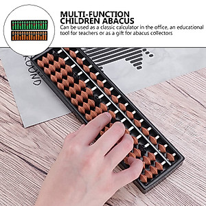 YARDWE 2pcs 15 File Abacus Japan Preschool Plastic to Stack