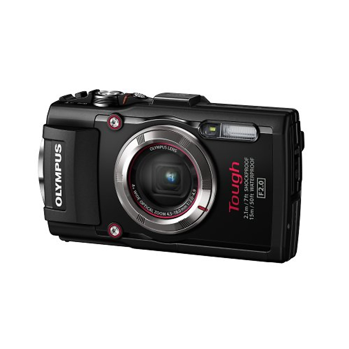 Olympus TG-3 Waterproof 16 MP Digital Camera (Black) - International Version (No Warranty)