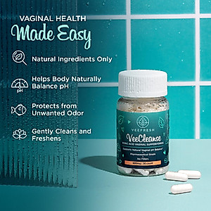 VeeFresh - VeeCleanse Boric Acid Vaginal Suppositories - Vaginal pH Balance Suppositories - Vaginal Odor Control - Feel Fresh, Feminine and Confident