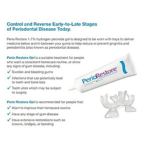 Ounce Tube (Without Boil and Bite Trays); Hydrogen Peroxide Periodontal Treatment| Oral Cleansing Gel. Mint Flavor| Promotes Teeth Whitening | Treatment for Oral HealthQ