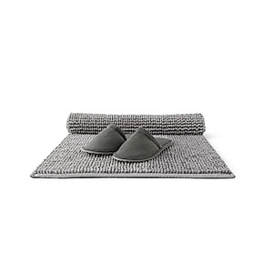 Ikea Toftbo Bath mat Gray-White Melange 24x47 404.589.21