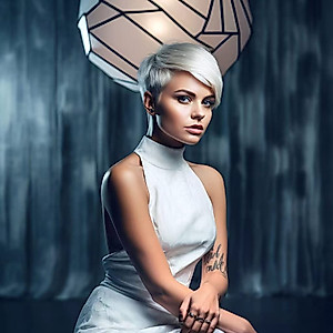 Gbinitail 3Pcs Trendy & Punk Adjustable Ring Set for Women and girls - Platinum-Plated, Stackable, Enamel & Hollow Silver Rings, sizes 5.5 to 7.5