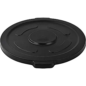 Global Industrial 55 Gallon Garbage Can Lid, Black