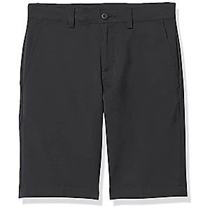 PGA TOUR Big Boy's Comfort Stretch Flat Front Golf Short, Caviar, Medium (10-12)