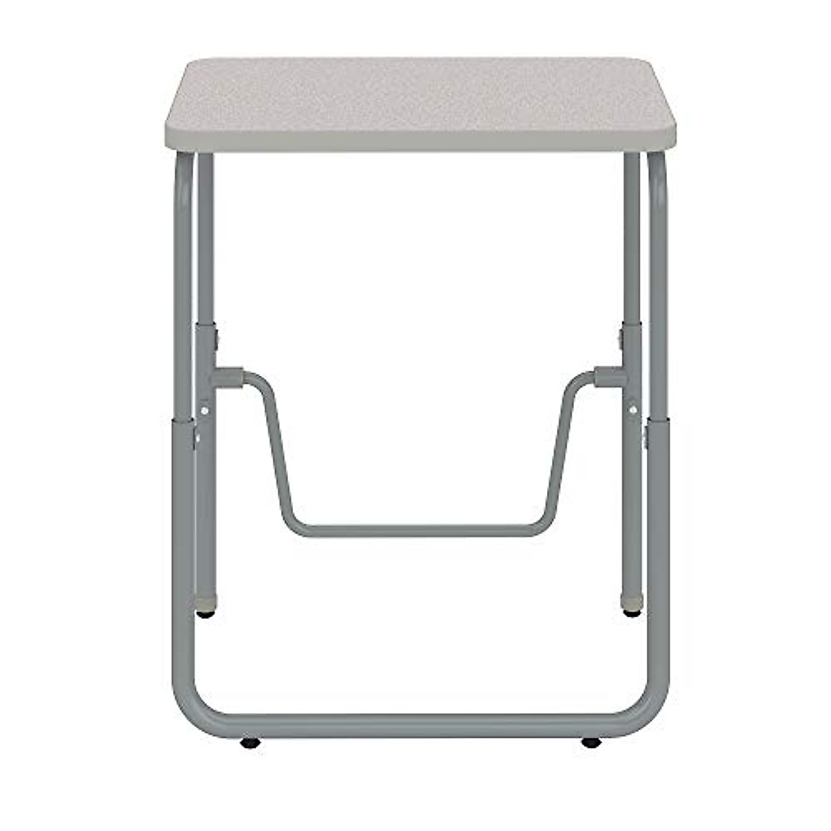 Safco Products AlphaBetter 2.0 Height – Adjustable Student Desk with Swinging Footrest Bar, Sit to Stand, 22"-30", Pebble Gray