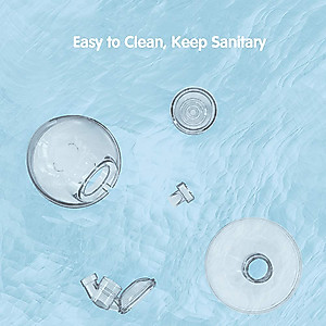 2Pcs Hands-Free Breast Pumps Wearable Electric Breastpump Portable Comfort Breastfeeding Pump 3 Modes 9 Suction Levels Rechargeable Wireless Milk Collector (24mm Nipple Diameter)