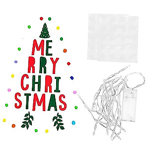 1 Set Christmas Tree with Lights Christmas Decorations LED Decor Christmas Tree Light Christmas Fairy Light Wall Felt Christmas Tree Christmas Wall Decor Xmas Ornament LED