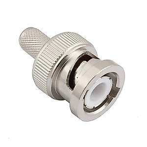 eifagur BNC Male Q9 Plug Crimp for RG8X RG-8X Mini-RG8 LMR240 50 Ohm Coax Cable Straight RF Coaxial Adapter Connector （Pack of 10）