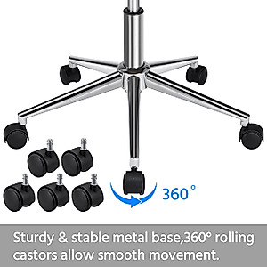 Yaheetech Drafting Table Drawing Table Artist Desk Tilted Tabletop Art Craft Desk with Height Adjustable Rolling Stool for Home Office