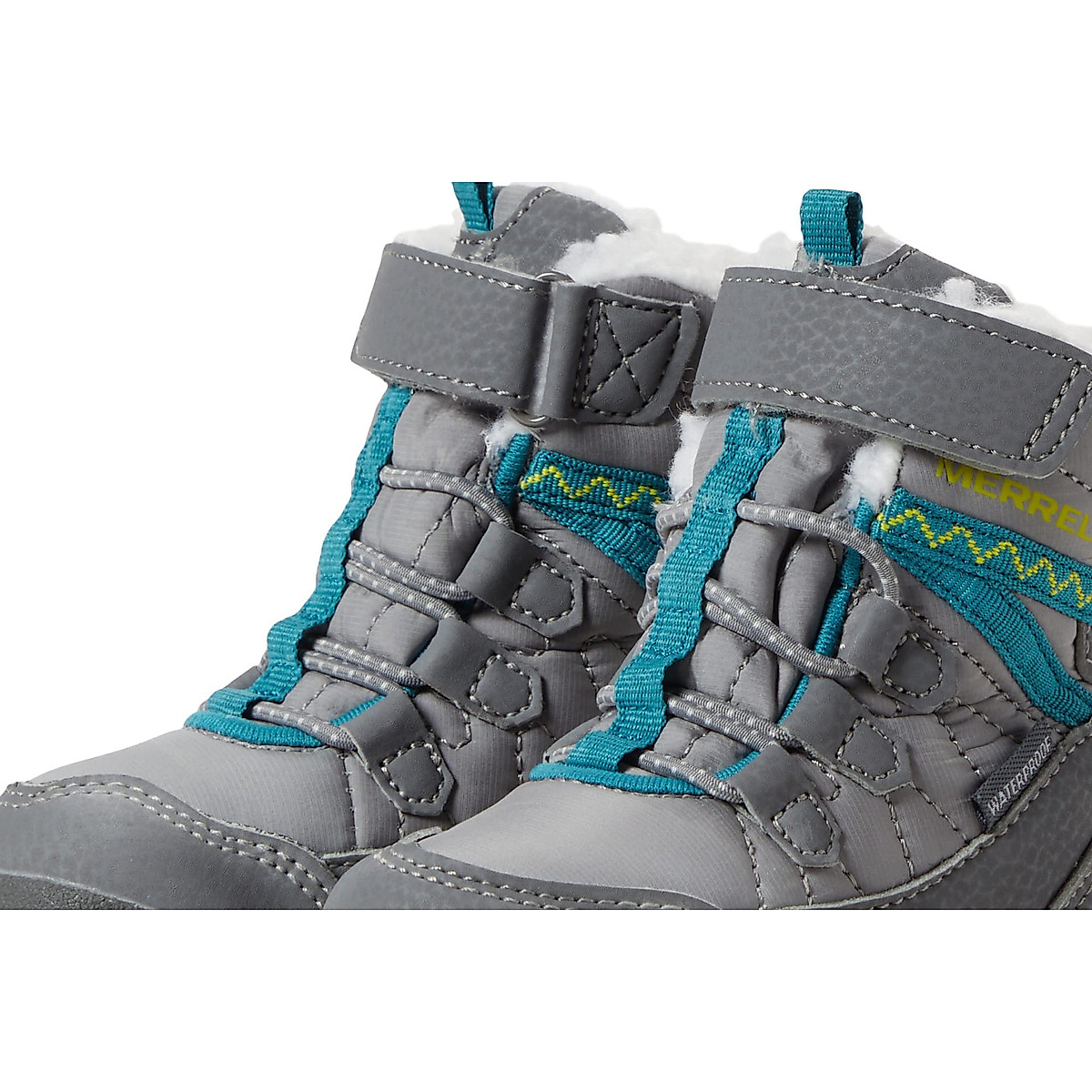Merrell Snow Crush 3.0 JR Waterproof Boot, Grey/Multi, 6 US Unisex Little Kid