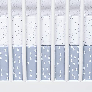 Trend Lab Modern Baby Crib Bedding Set for Boys or Girls | Save The Polar Bears 4 Piece Nursery Décor Quilt, 2 Fitted Crib Sheets, and Dust Ruffle Skirt - Grey, 80005