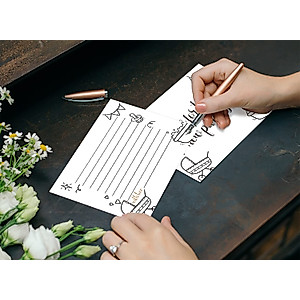 Toctose Advice for New Parents, Parenting Advice Card, Baby Shower Party, Tips for the Parents To Be，Includes a 5x7 Standing Sign and 25 4x6 Advice Cards(JYC038)