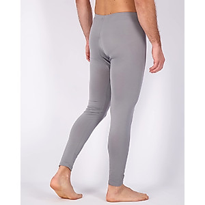 3 Pack:Mens Thermal Underwear Base Layer Fleece Lined Fly Long Johns Bottom Pants Warm Long Johns Compression Underpants Cold Tights Leg Warm termicos Hombre Leggings Training Tights Snow- Set 3, M
