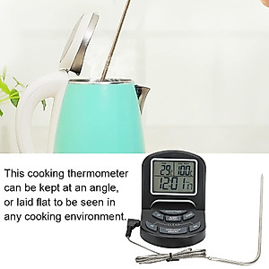 Okuyonic Probe Digital Durable Highly Accurate Cooking Timer Kitchen for Home, Digital Meat Food Thermometer, Kitchen Cooking Thermometer with Timer for Cooking