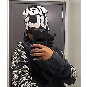 HAILTH Y2K Women's Beanies Wool Acrylic Knitted Hat Women Hats Beanie Wireless Winter Knit Hat Warm Knitted Cap Casual Skullies Outdoor