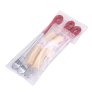 Sumnacon Tire Levers Spoon Set, Durable Heavy Duty Motorcycle Bike Car Tire Irons Tool Kit with Hanging Hole,3 Pcs Tire Changing Spoon + 2 Pcs Rim Protector，Red