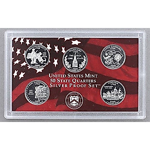 2000 S U.S. Mint 10-coin Silver Proof Set - OGP box & COA Proof