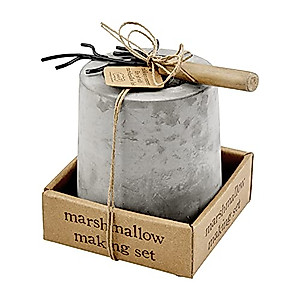 Mud Pie Mini Marshmallow Smore's Roasting Set, Pit 4" x 4" Dia | Skewer 5 3/4"