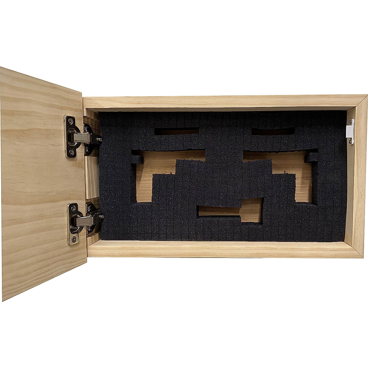 American Flag Concealed Gun Cabinet, Hidden Gun Storage American Flag (Whitewashed)