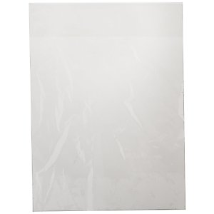 100-9 x 12" Poly Clear Plastic T-Shirt/Apparel Bags 1 Mil 2" Back Flap Lock