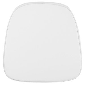 Flash Furniture Soft Snow White Fabric Chiavari Chair Cushion